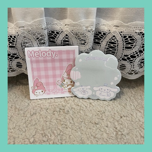 Sanrio | Office | Newmy Melody Cinnamaroll Sticky Note Pads | Poshmark